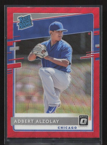 2020 Donruss Optic Rated Rookie Red Wave Prizm Adbert Alzolay RC #87 ...
