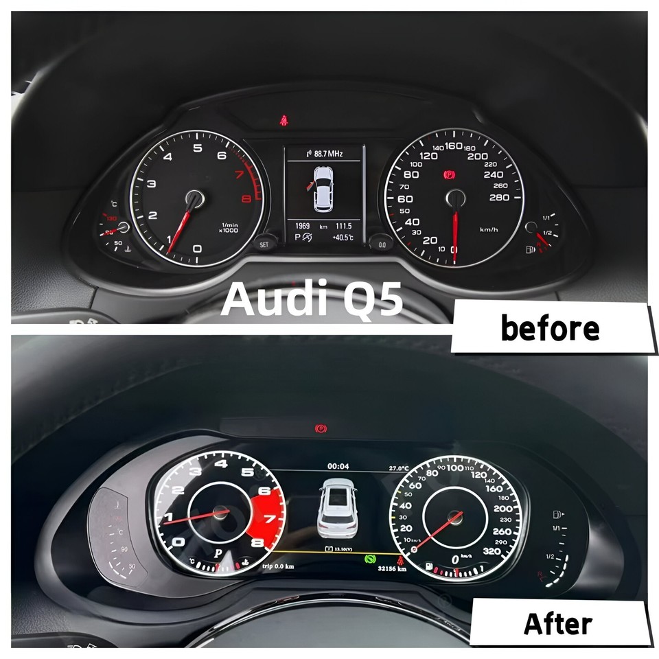 Update Gauge Digital Instrument Cluster Speedometer For AUDI Q5 SQ5 ...
