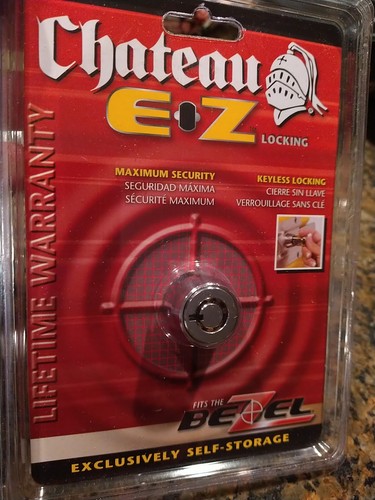 Chateau E-Z Cylinder Lock With 3 Keys Round. Self Storage Unit Door Max ...