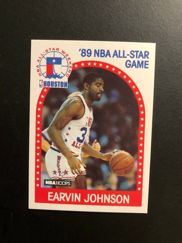 1989 EARVIN "MAGIC"JOHNSON NBA Hoops Basketball Card # 166 Made in USA ...