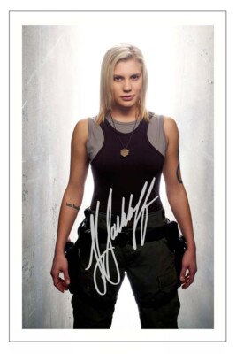 KATEE SACKHOFF Signed Autograph PHOTO Signature Gift Print BATTLESTAR ...