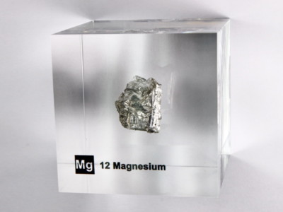 Magnesium Acrylic Element cube 50x50x50mm Element block - Museum grade ...
