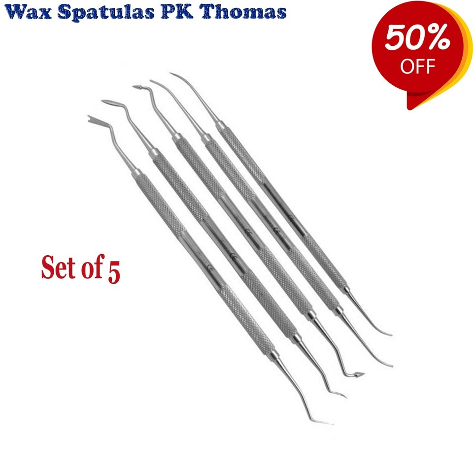 P.K Thomas Set of 5 Wax Modeling Instruments Cassette of waxing Carvers ...