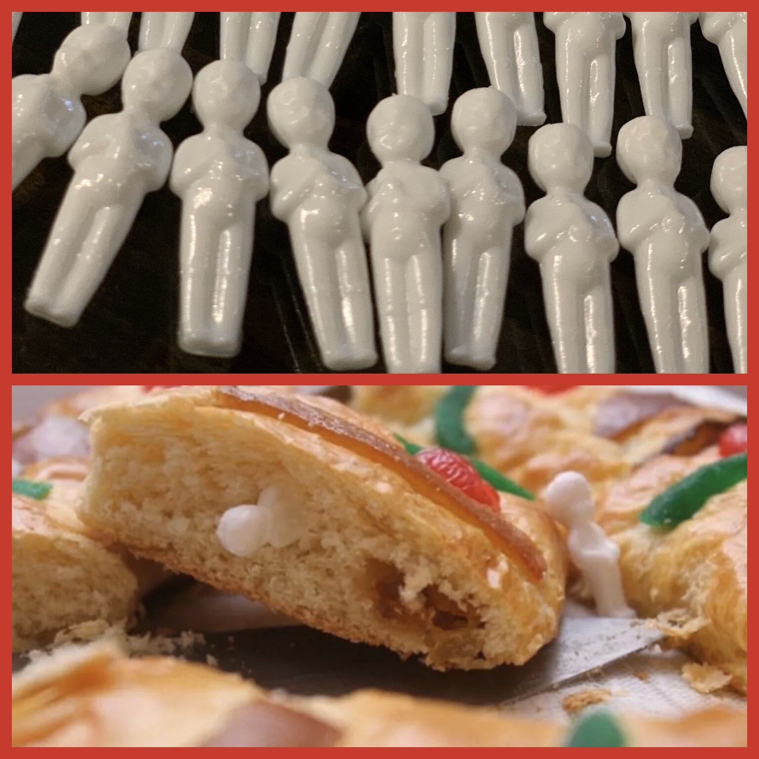 Rosca de Reyes muñecos HORNEABLES plasticos 100 piezas Ring cake ...