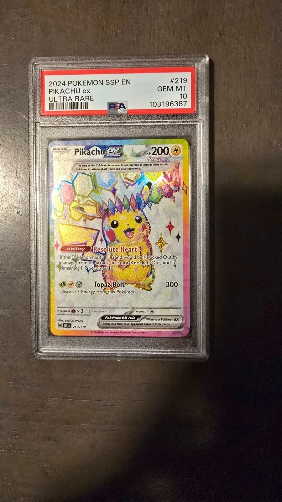 Pikachu ex 2024 Scarlet & Violet: Surging Sparks #219/191 Ultra Rare ...