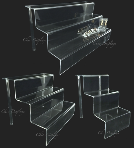 3 Tier Acrylic Jewelry Display Shelf Stand Store Display Acrylic ...