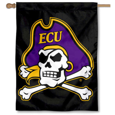 East Carolina Pirates ECU Pirate Two Sided House Flag | eBay