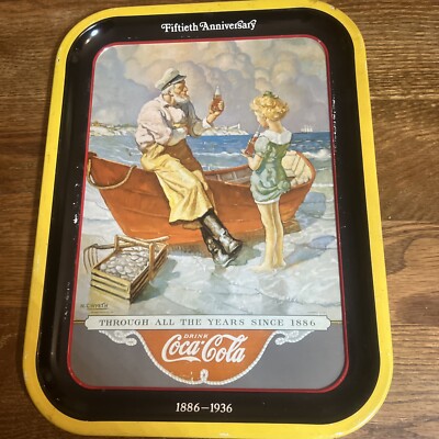 Coca Cola Sea Captain Tray Vintage 1987 | eBay
