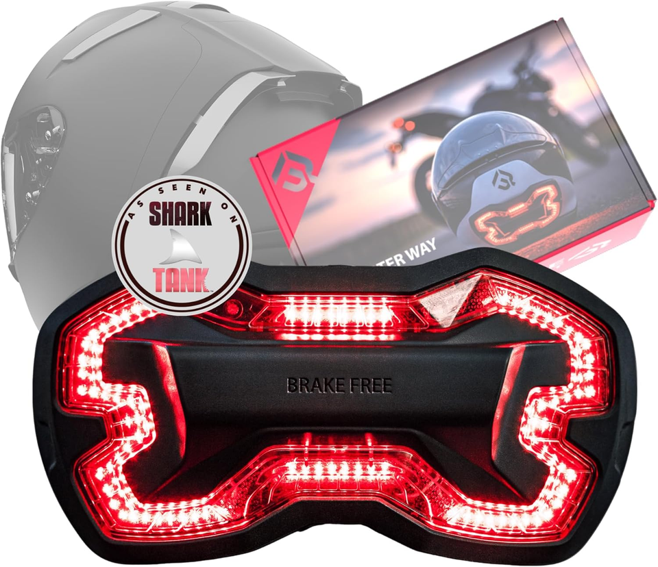 Brake Free Helmet Light - Smart Wireless Motorcycle Lights ...
