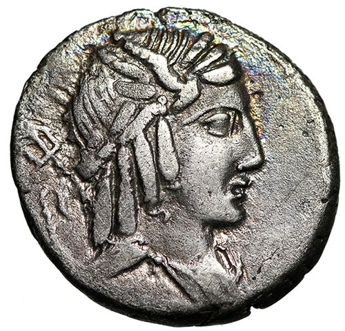 CERTIFIED AUTHENTIC Roman Republic Silver Denarius Coin w COA Julius ...