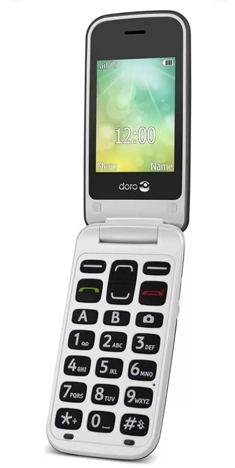 Doro 2424 Dual SIM Unlocked Basic Mobile Phone Black Senior design ...