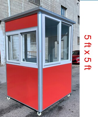 Guard Shacks Check in Security Booths Prefab Portable Office 5x5x7.5ft ...