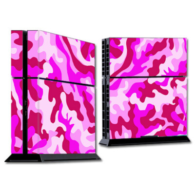 PS4 Playstation console skins decals wrap - pink camo, camouflage | eBay