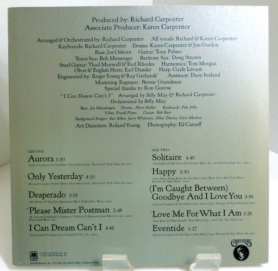 1975 The Carpenters ‎"Horizon" A&M Records SP-4530 Mint Stereo LP | eBay