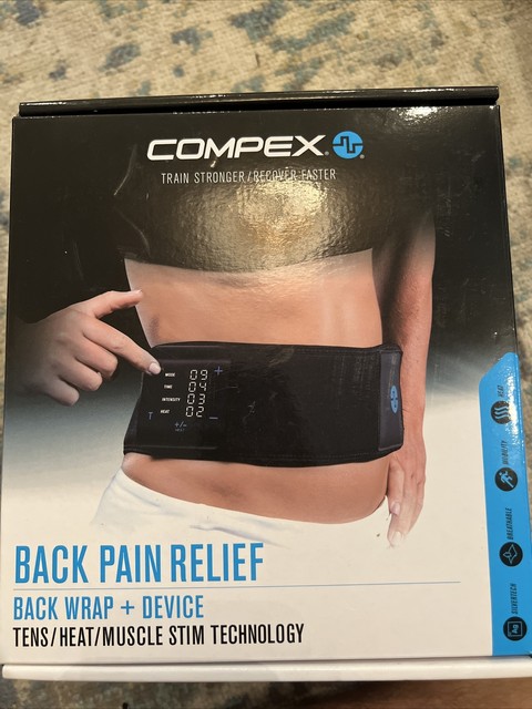 Compex CX182BW01-L/XL TENS/Heat Back Wrap - Black for sale online | eBay