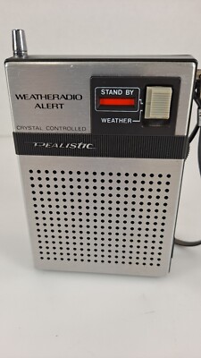 Vintage Realistic Weatheradio Alert Weather Radio Model 12-161 Works | eBay