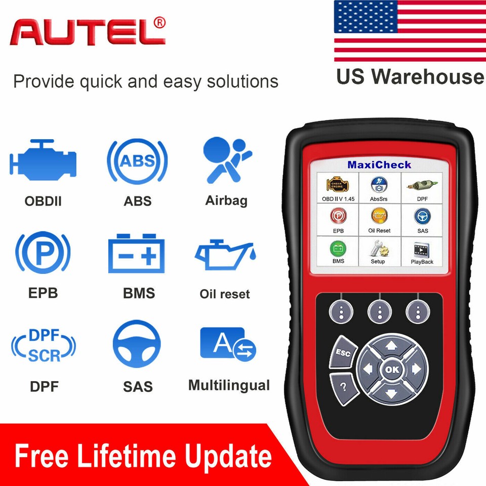 Autel MaxiCheck Pro for ABS Brake Auto Bleeding OBD2 Scan Diagnostic ...