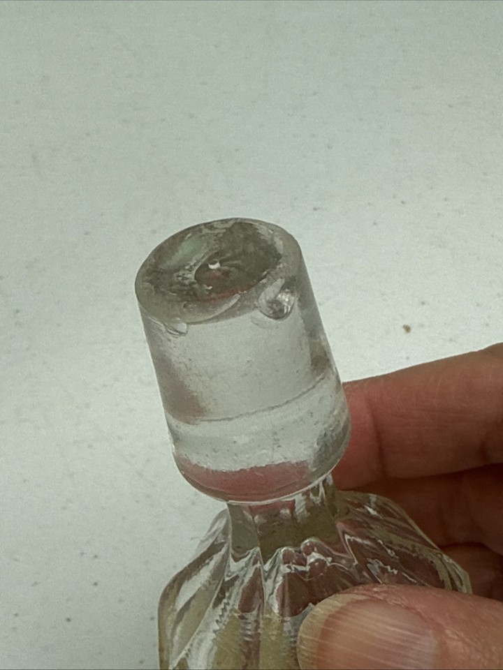 Antique Hermitage Clear Glass Gold Lettering Back Bar Decanter w ...