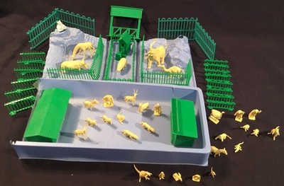 Vtg AIRFIX ZOO Animals, Pens, Fences & Buildings-Made in England-Many ...