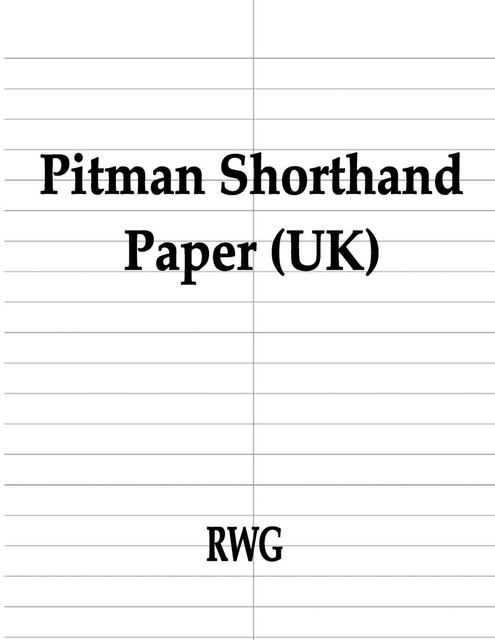 Pitman Shorthand Paper (UK) von Rwg (2019, Taschenbuch) online kaufen ...