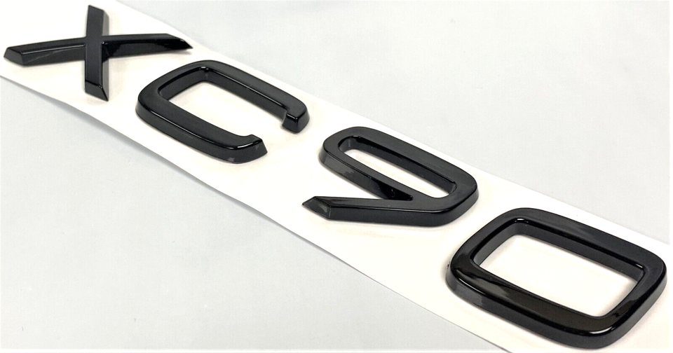 BLACK XC90 FIT VOLVO XC90 REAR TRUNK NAMEPLATE EMBLEM BADGE LETTERS ...