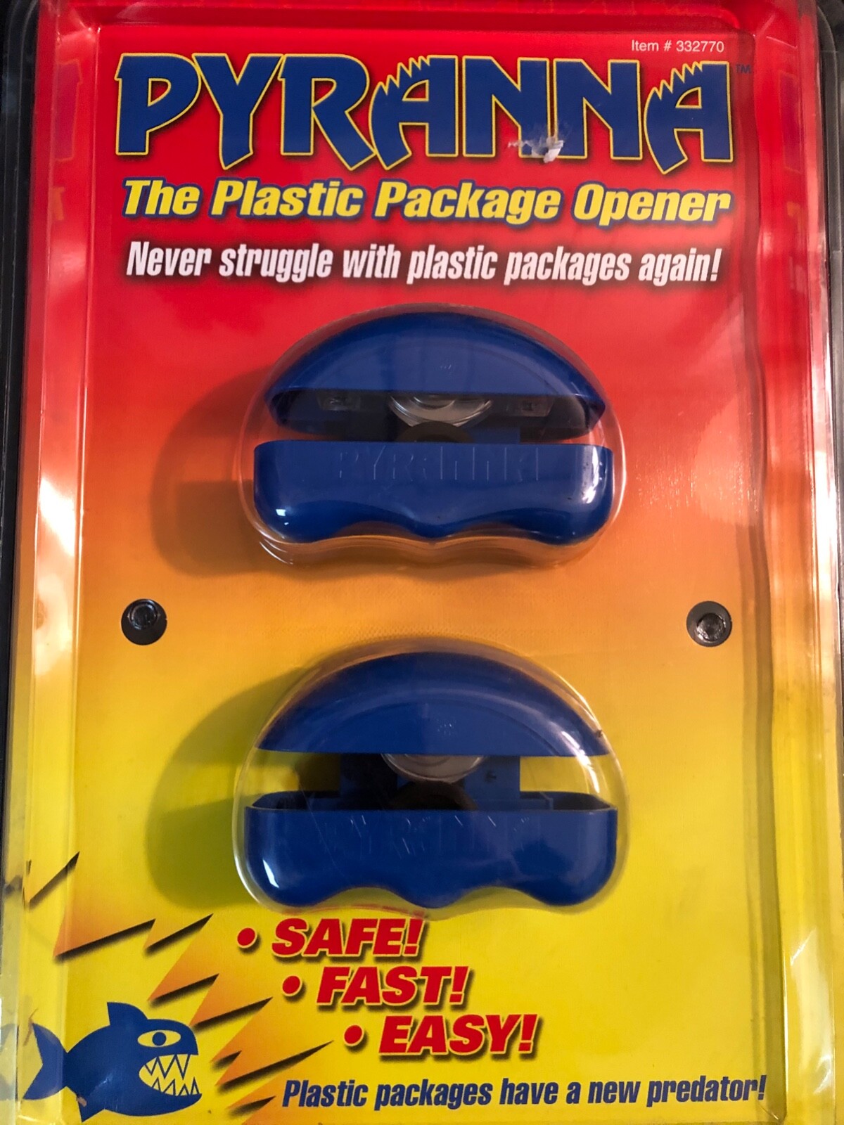 NEW Pyranna Plastic Blister Plastic Package Opener Utility Blade 2 Pk ...