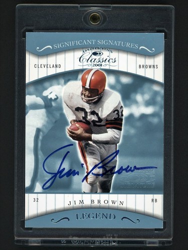 2001 Donruss Classics Significant Signatures Jim Brown Autograph On ...