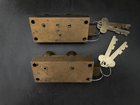 Diebold 175-45 Safe Deposit Box Lock LH 2 Renter Keys Brass Bodies (Lot ...