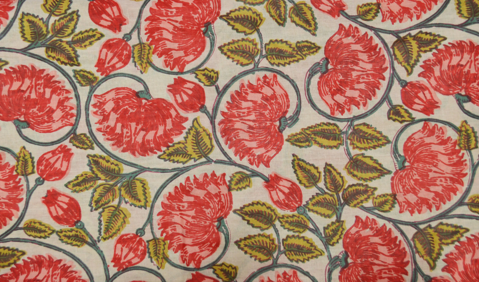 new-indian-handmade-cotton-running-loose-3-yard-fabric-sewing-craft