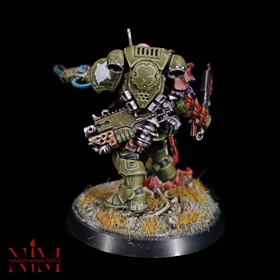 Warhammer 40k painted Raptors lieutenant in phobos armour with combi ...