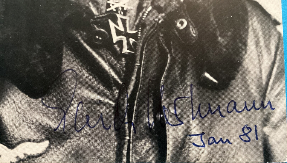 Erich Hartmann German All Time Leading Fighter Ace 352 Victories Signed ...