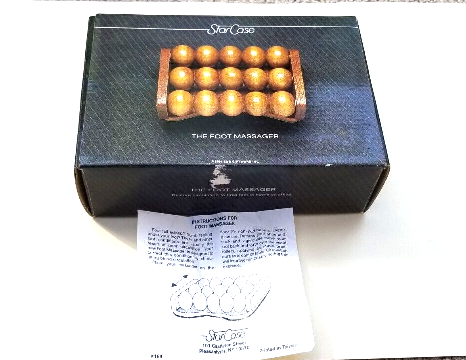 Vintage wooden Star Case Foot Massager #164, used, nice | eBay