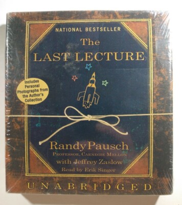 The Last Lecture Randy Pausch Jeffrey Zappos New Sealed Audio Book CD 4 ...