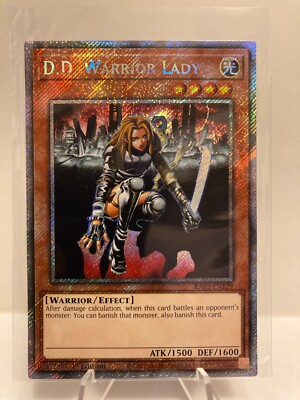 Yu-Gi-Oh! D.D. Warrior Lady RA03-EN129 Platinum Secret Rare 1st Edition ...