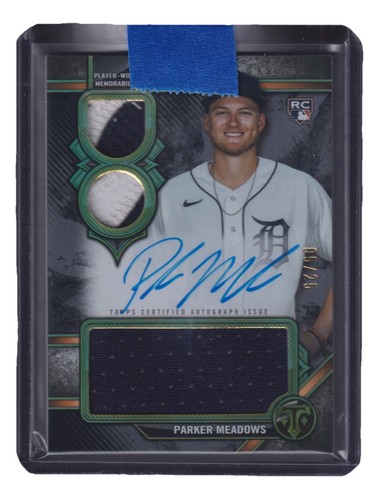 2024 Topps Triple Threads Parker Meadows RC RPA BLACK SSP /25 | eBay