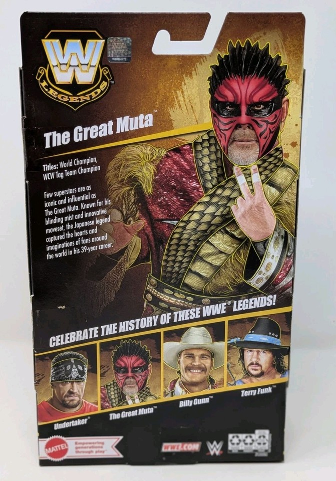 WWE Elite Legends The Great Muta Series 27 EXCLUSIVE Figure In Hand ...
