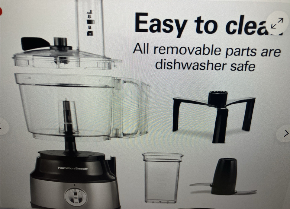 Hamilton Beach Food Processor & Vegetable Chopper, Stainless Steel ...