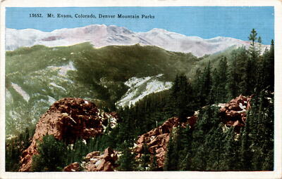 Mt. Evans, Colorado, Denver Mountain Parks, snow-capped peak, Pikes Pea ...