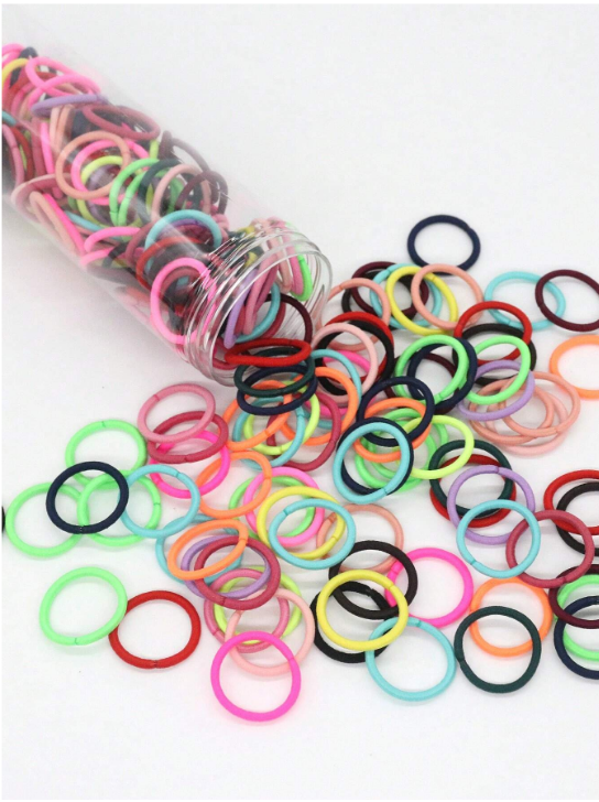 50 EXTRA SUPER STRONG MINI SMALL HAIR ELASTICS BOBBLES BANDS KIDS HAIR ...