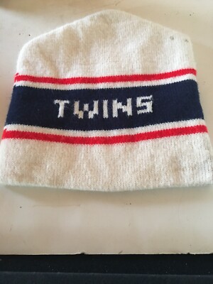 Vintage 1991 Minnesota Twins Winter Knit Stocking Cap Hat . World ...