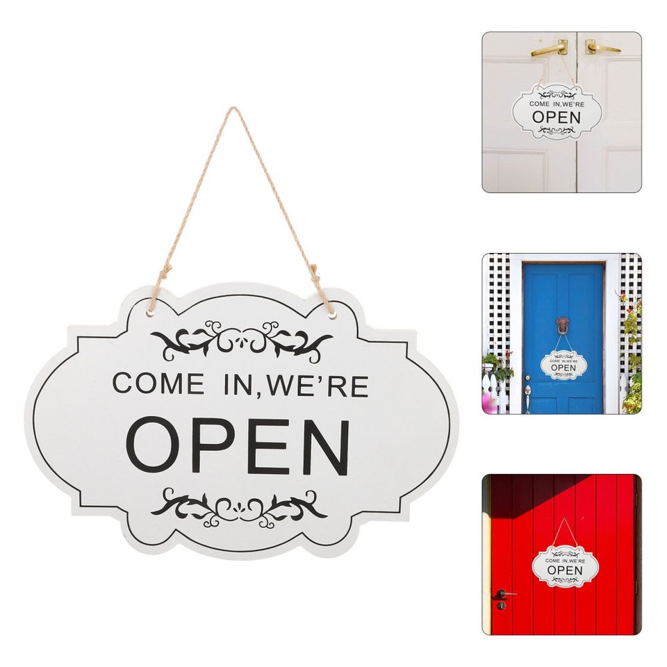 Wooden Open Sign Closed Sign Double-sided Closed Open Sign | eBay Australia