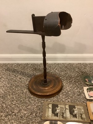 Vintage Antique Stereoscope Stereo Picture Viewer Wood, with cards ...