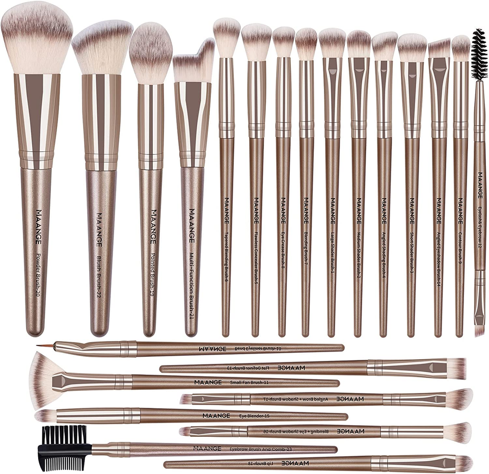 Makeup Brush Set 23 Pcs Makeup Brushes Premium Synthetic Make up ...