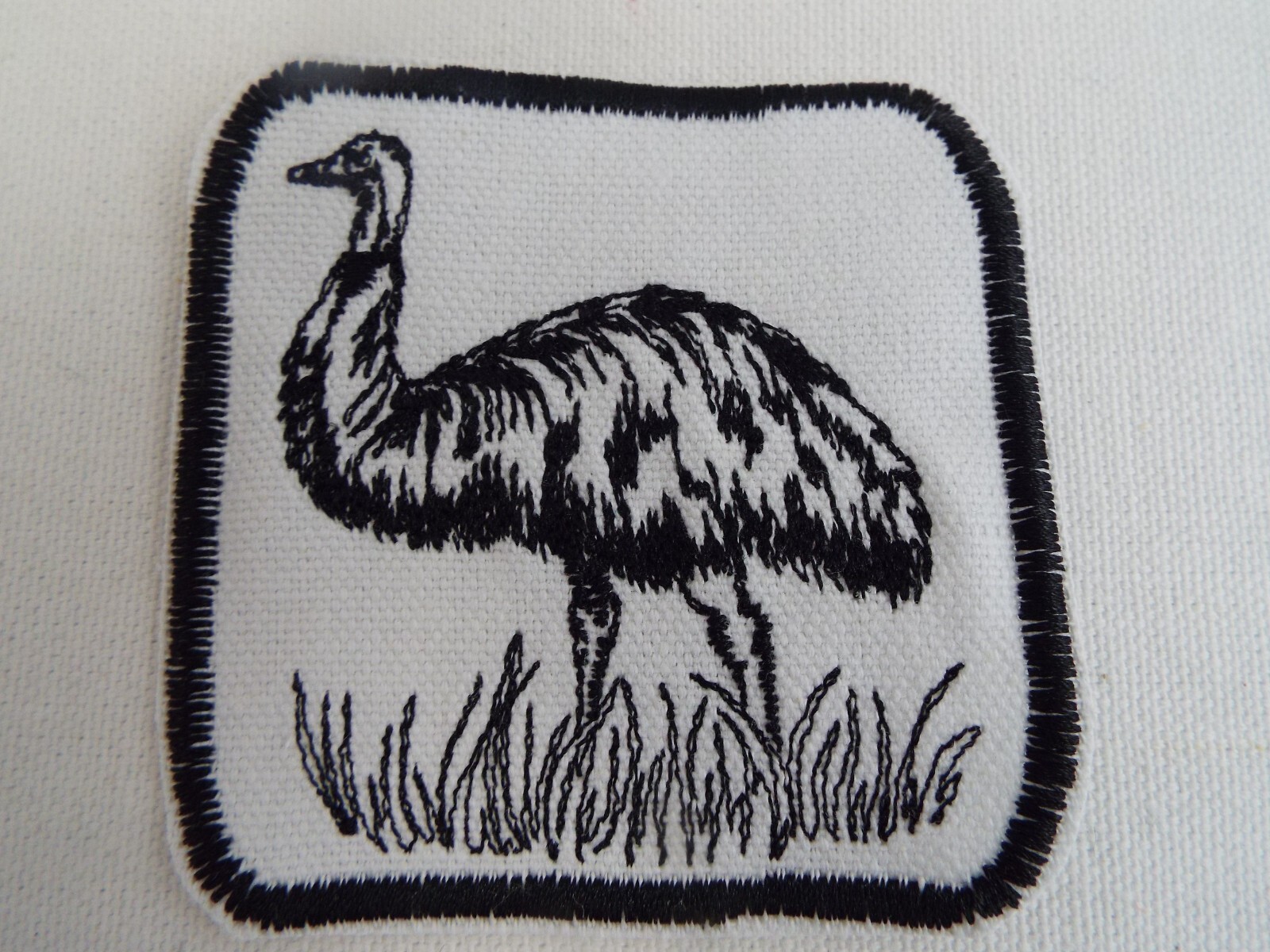 Emu Bird Embroidered Iron On Patch | eBay
