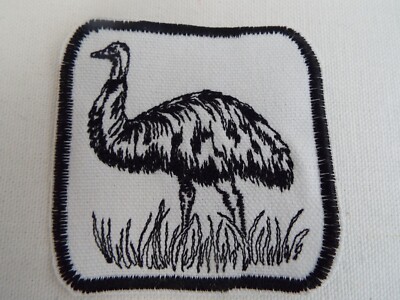 Emu Bird Embroidered Iron On Patch | eBay