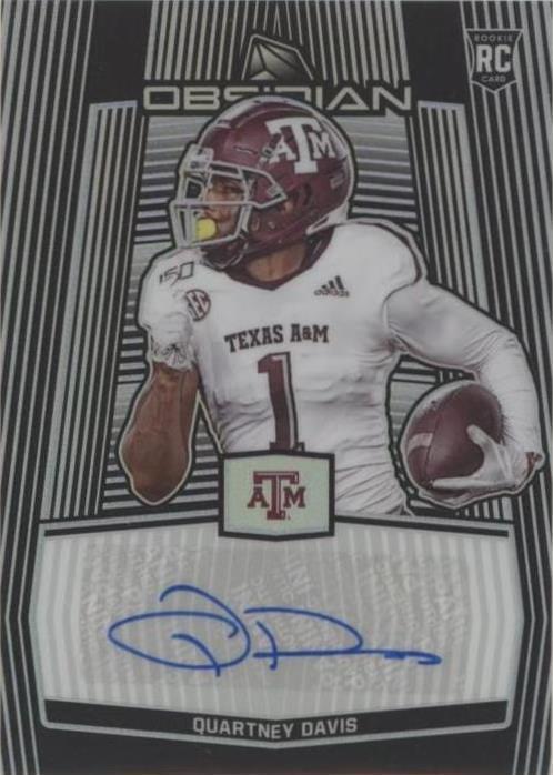 2020 Panini Obsidian Draft Picks - Autographs Quartney Davis #66 /99 ...