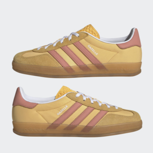 Adidas Women's Gazelle Indoor Suede 'Yellow/Pink' - IE2959 ...