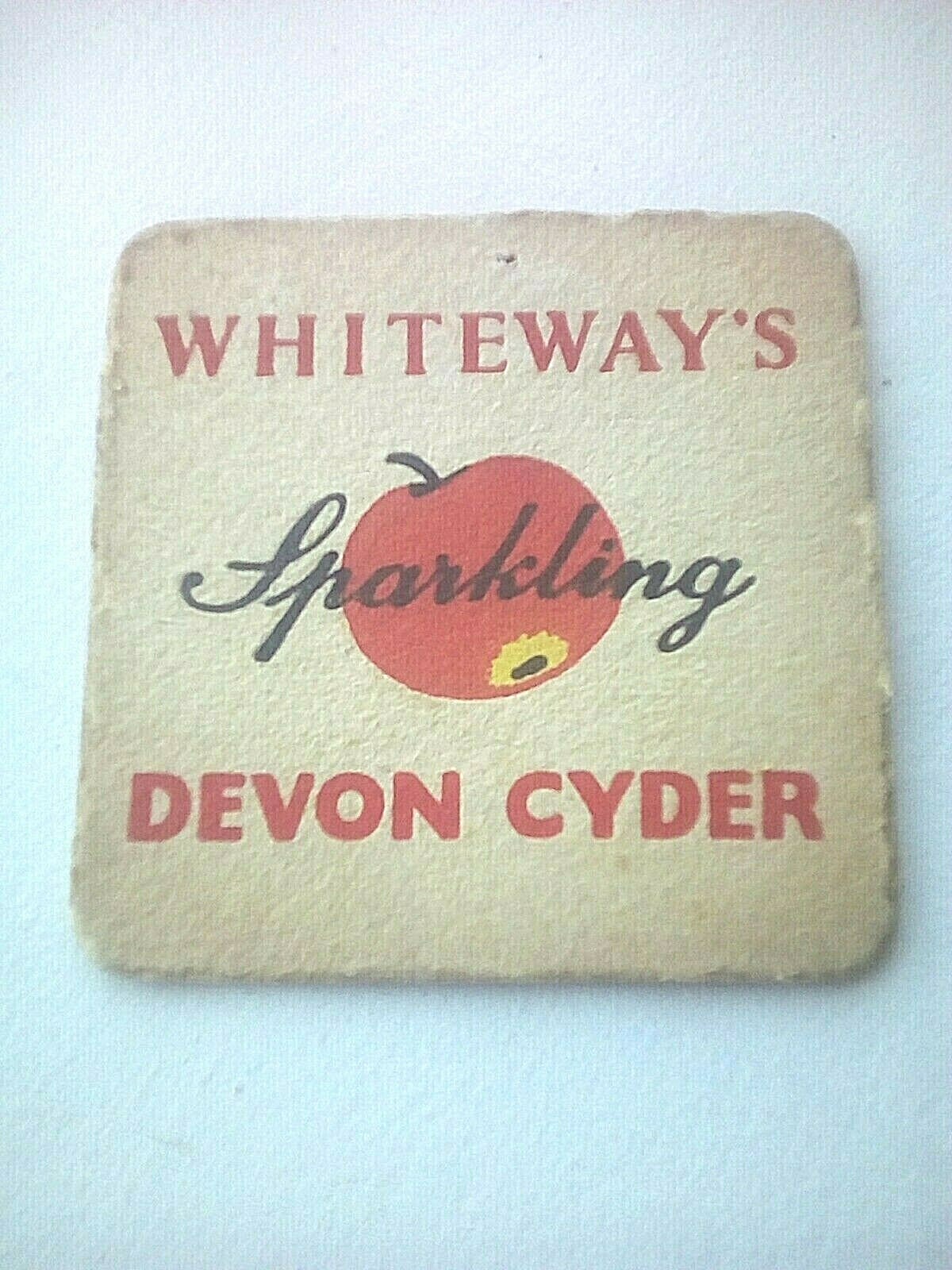 Vintage WHITEWAYS CIDER - DEVON CYDER Cat No'13 Beer mat / Coaster ...