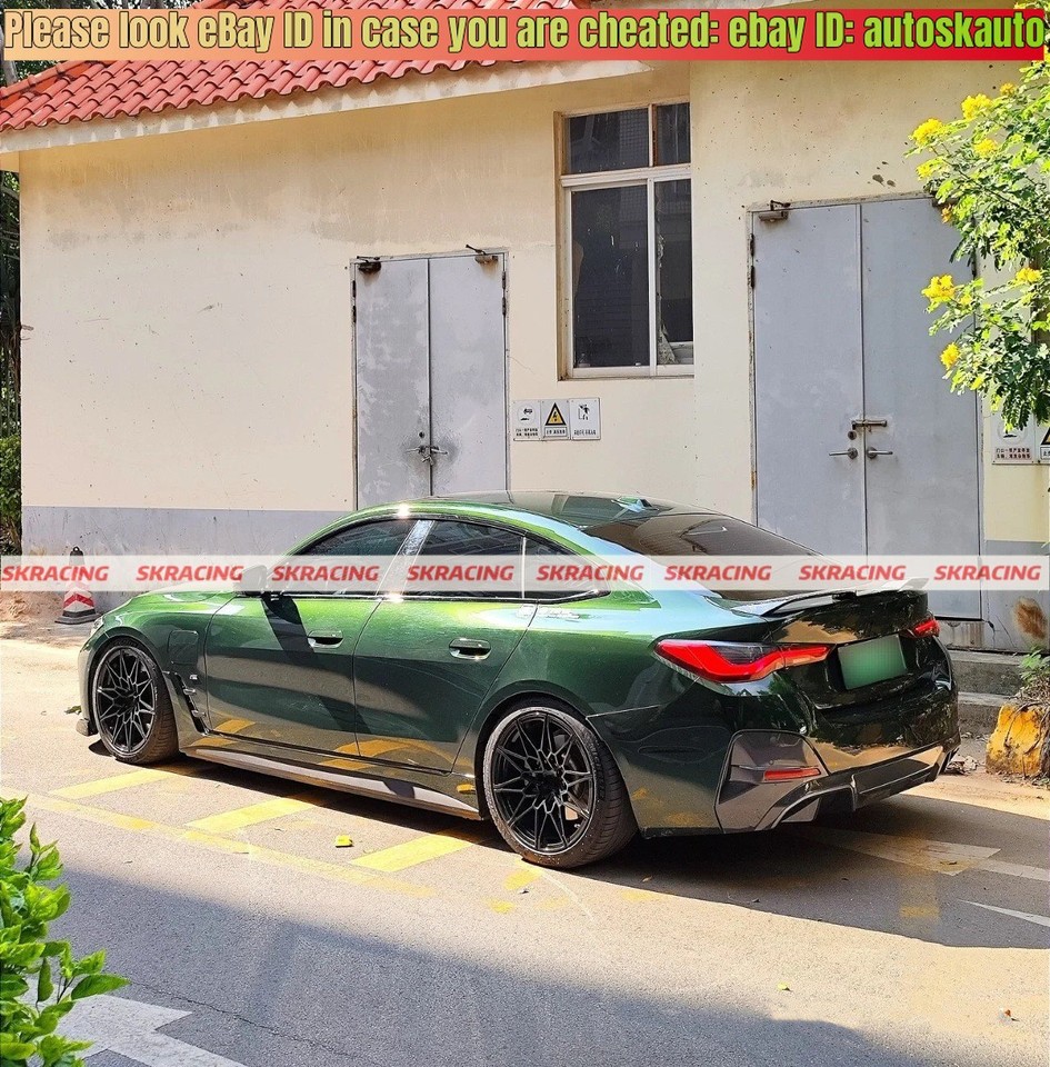 For 2021-23 BMW G26 430i GRAN Coupe i4 Carbon Fiber Rear Spoiler Trunk ...