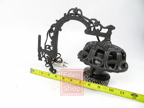 Vintage Cast Iron Wall Sconce Mount Bracket Only Electric Cord Included ...
